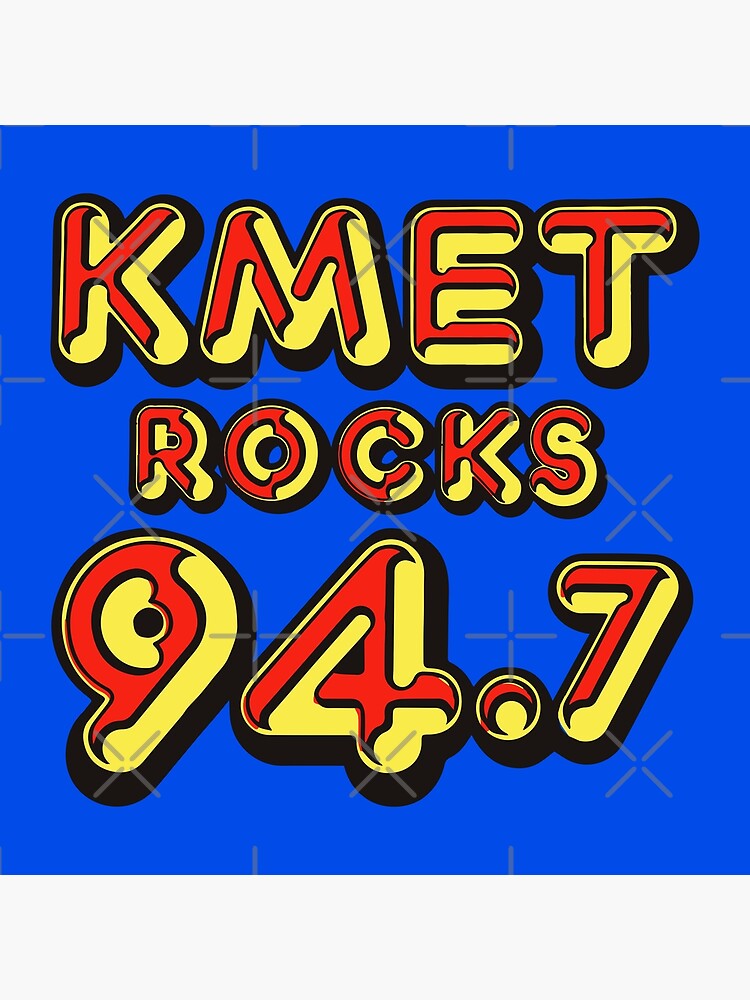 "KMET 94.7 Retro Radio" Poster for Sale by DeadRight | Redbubble