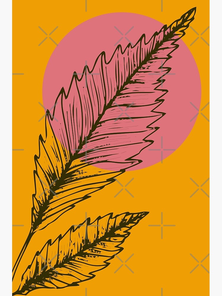 "Leaf & Moon vibrant colors art" Poster for Sale by latoblab | Redbubble