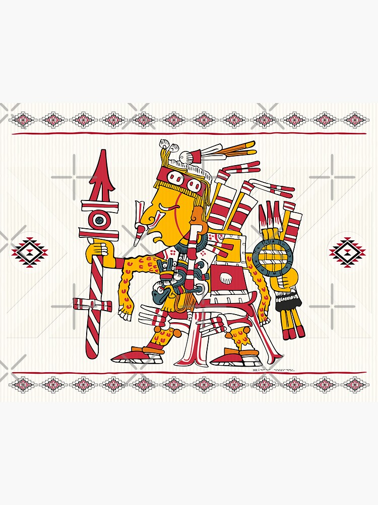Pegatina «Lámina de exposición Xipe Totec Aztec Flayed Lord God of ...