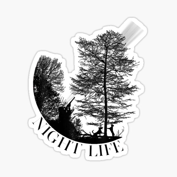 "Coon Hunting Night Life " Sticker for Sale by karatedo240522 | Redbubble
