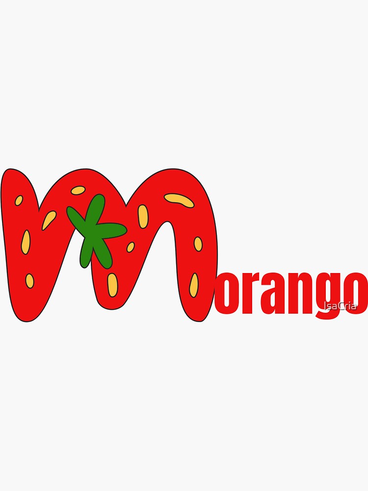 "MORANGO" Sticker for Sale by IsaCria | Redbubble