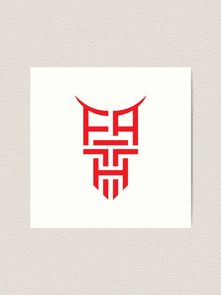 "FAITH LOGO" Art Print for Sale by Kamil-Creations | Redbubble