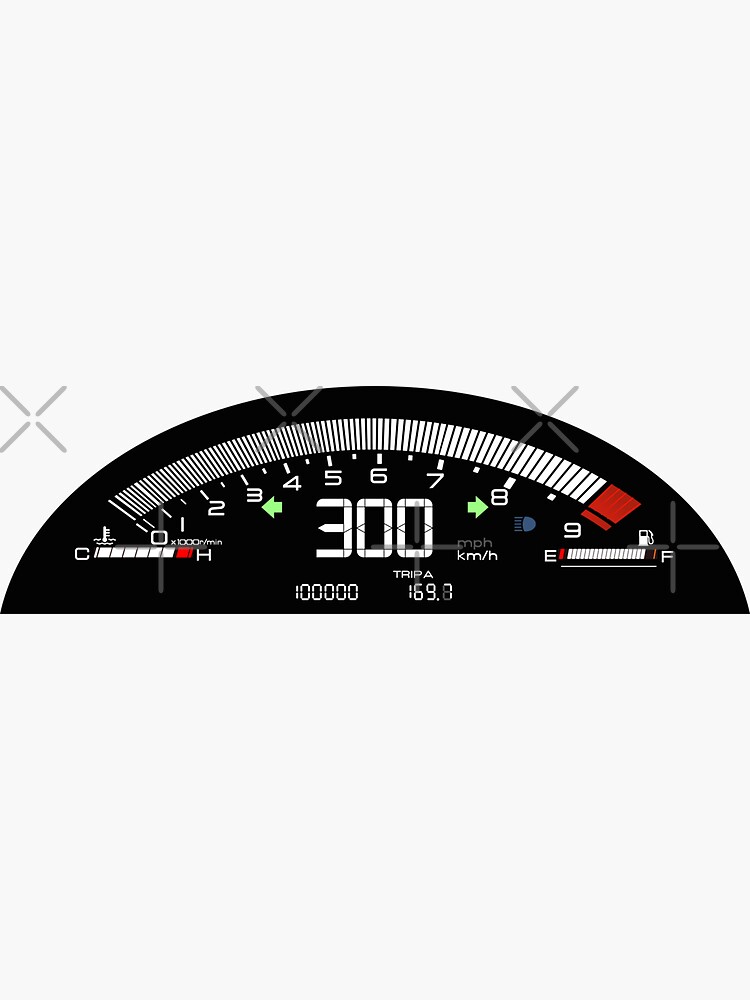 "Honda S2000 Cluster White - AP1" Sticker for Sale by ApexWear | Redbubble
