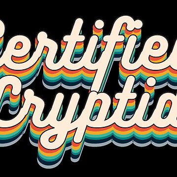 "Certified Cryptid" Sticker for Sale by studiousmage | Redbubble