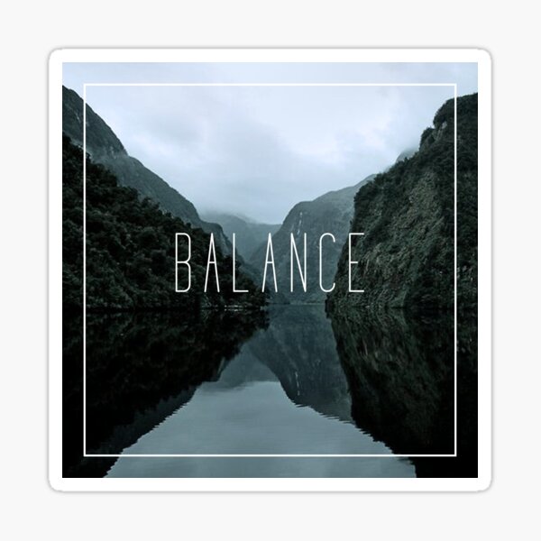 "Balance" Sticker for Sale by kennedyjane | Redbubble