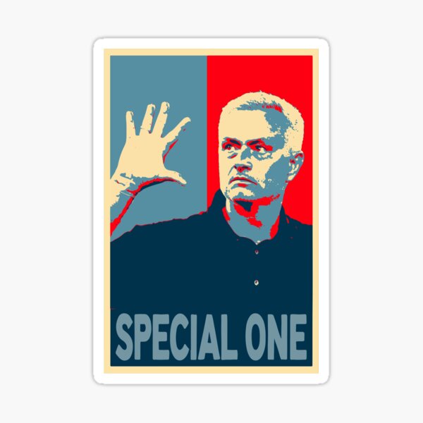 "the special one jose mourinho 2022 5 five european title" Sticker for ...
