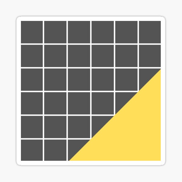 "Abstract Geometric Yellow and Grey art" Sticker for Sale by DainaKHunt ...