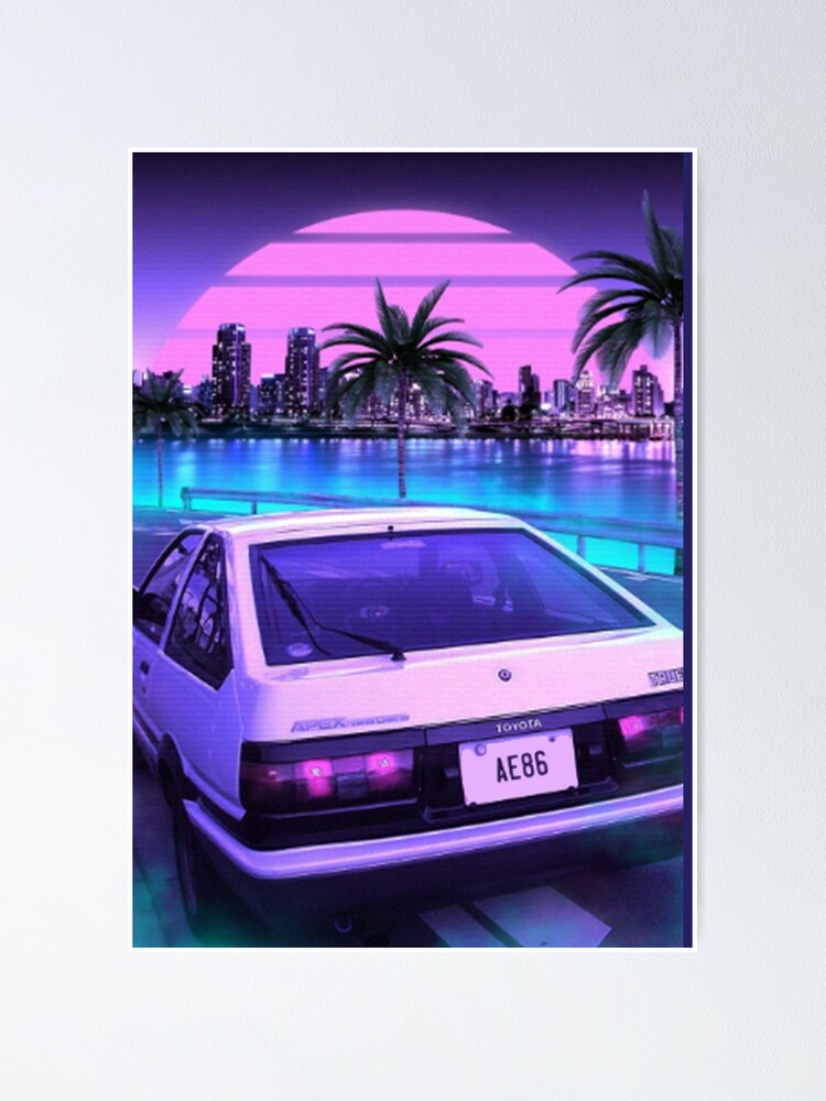 " AE86 Vintage Design" Poster for Sale by BeachHouseArt | Redbubble