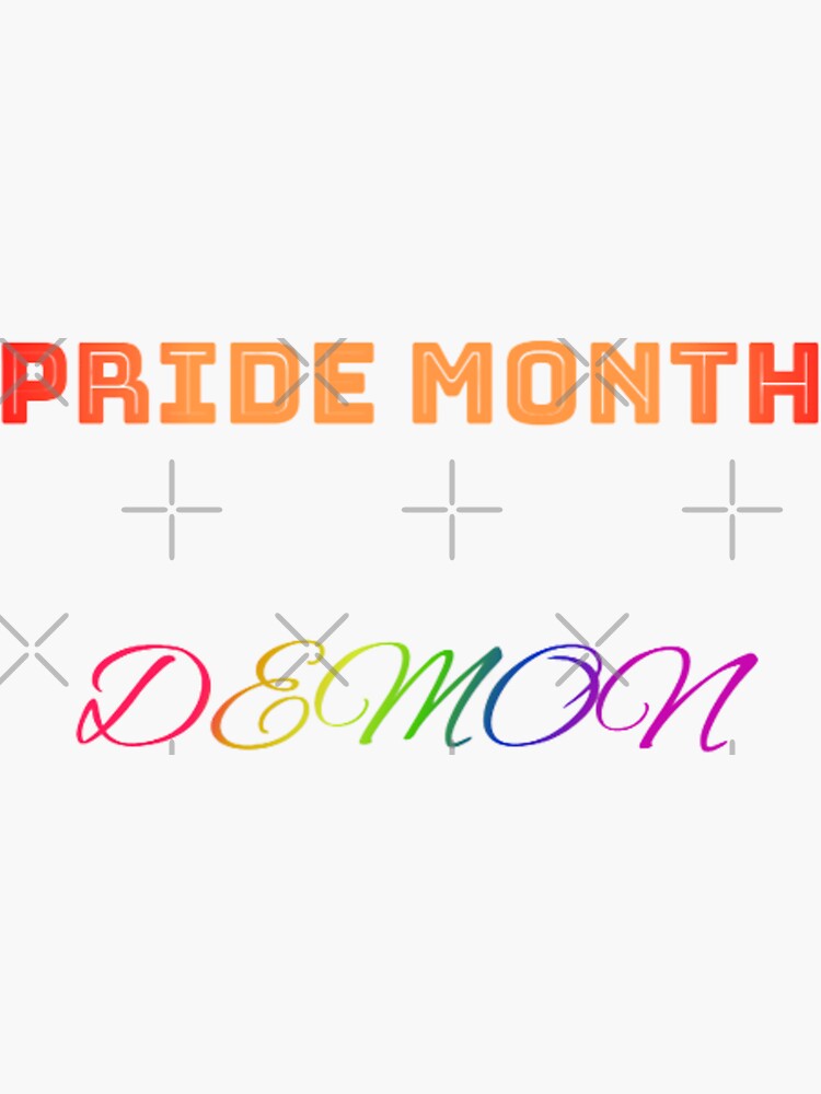 "Pride Month Demon" Sticker by ibrahimsn | Redbubble