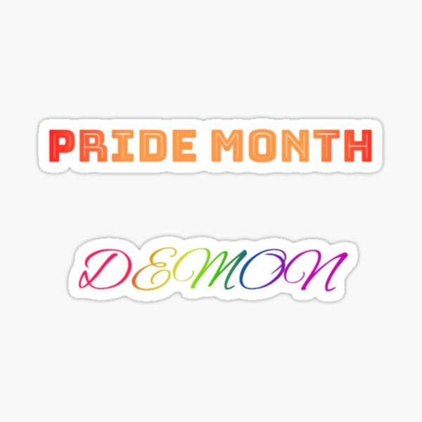 "Pride Month Demon" Sticker by ibrahimsn | Redbubble
