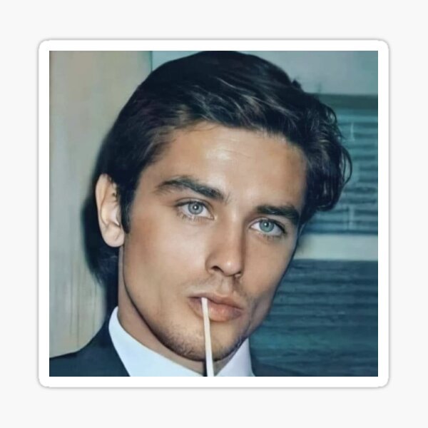 "Alain Delon" Sticker by ninazakri | Redbubble