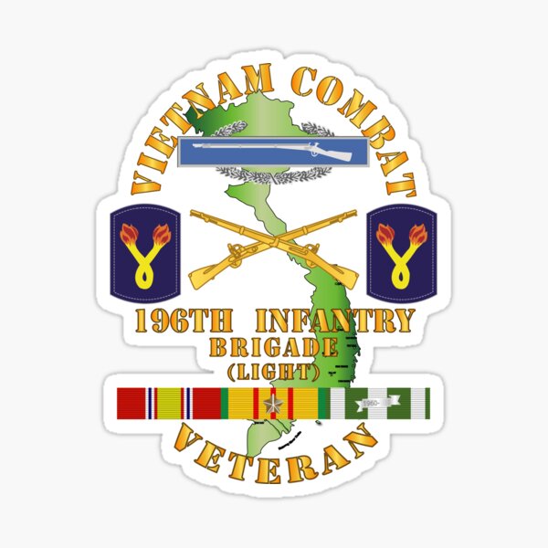 "Army - Vietnam Combat Infantry Vet w 196th Inf Bde - SSI X 300 ...