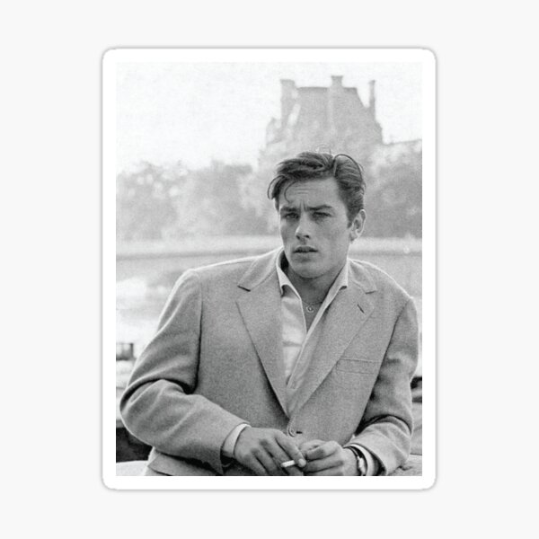 "Alain Delon" Sticker by ninazakri | Redbubble