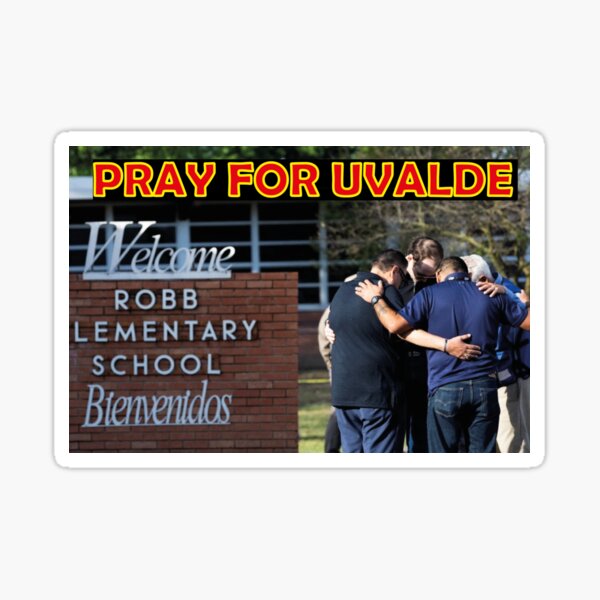 "pray for UVALDE" Sticker by cut-marble | Redbubble