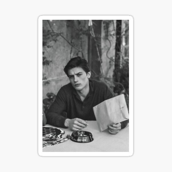 "Alain Delon" Sticker by ninazakri | Redbubble