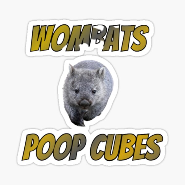Pegatina «Cubos de caca de wombats» de ibrahimsn | Redbubble