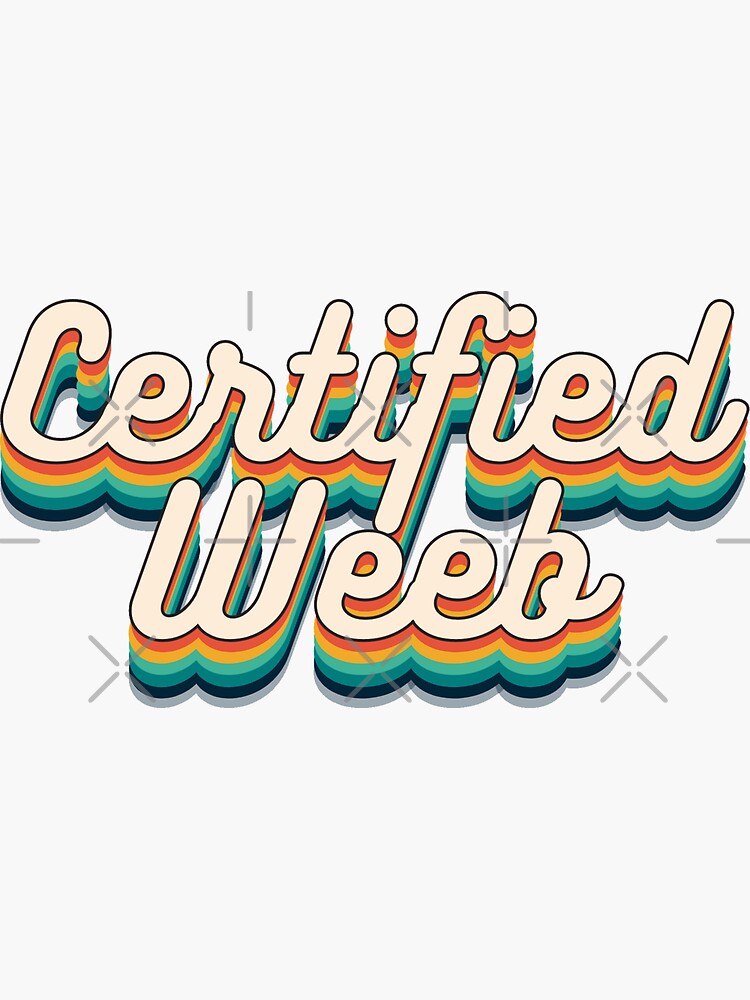 "Certified Weeb" Sticker for Sale by studiousmage | Redbubble