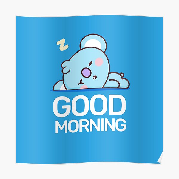 "Cute BT21 Character Koya Sleeping" Poster for Sale by shiminee | Redbubble
