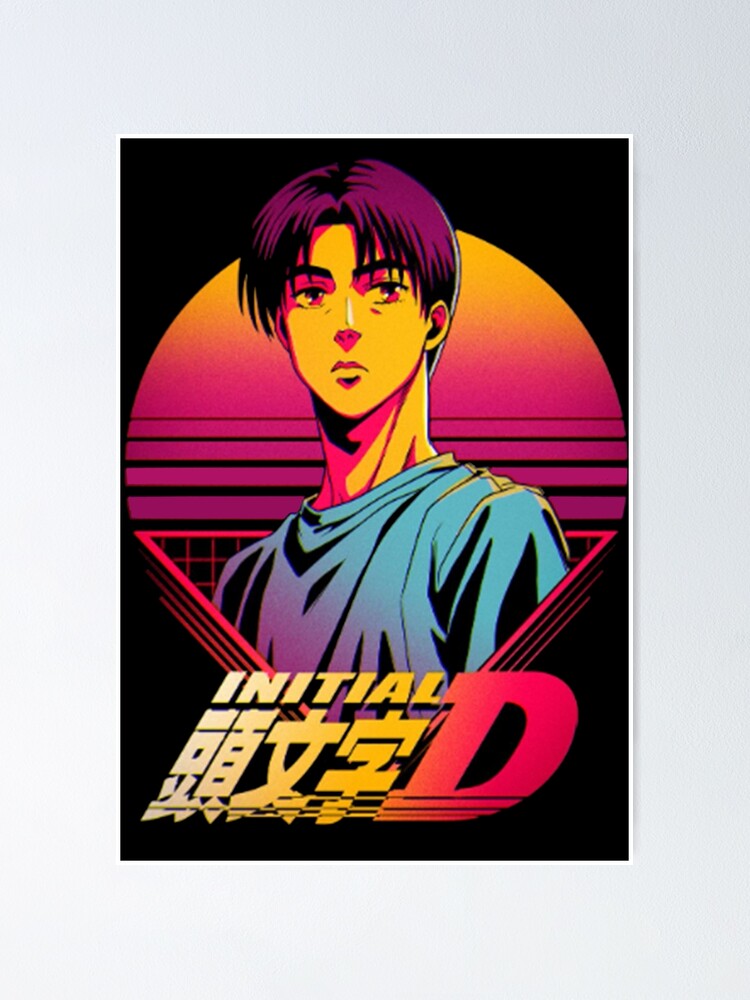 "Initial D Design" Poster by BeachHouseArt | Redbubble