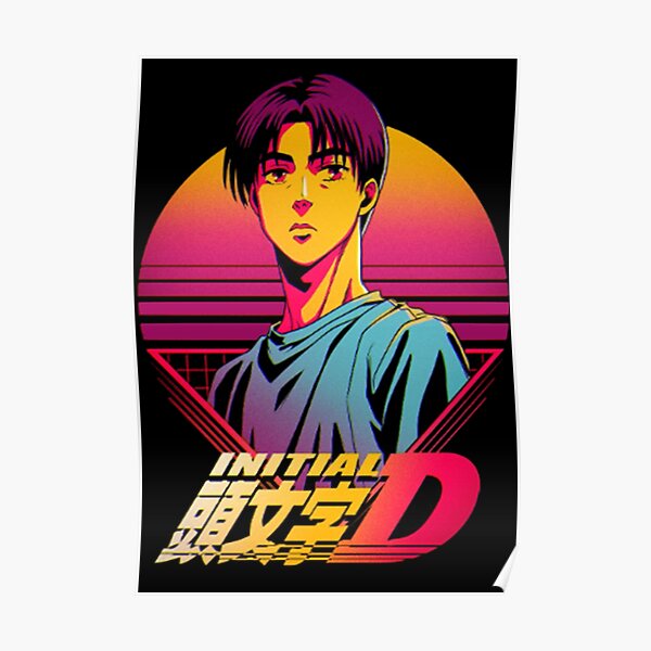 "Initial D Design" Poster by BeachHouseArt | Redbubble