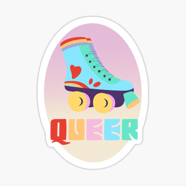 "queer art print design pride month merch lgbtq cute stickers" Sticker ...