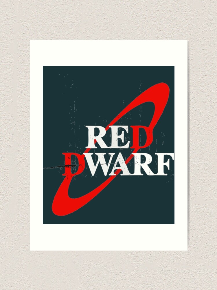 "Distressed Red Dwarf Logo " Art Print for Sale by junpham | Redbubble