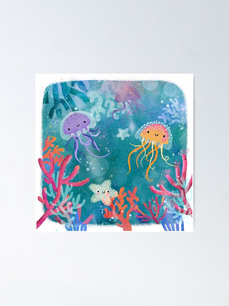 "Cute Marine Life" Poster for Sale by TheCoolGuys | Redbubble