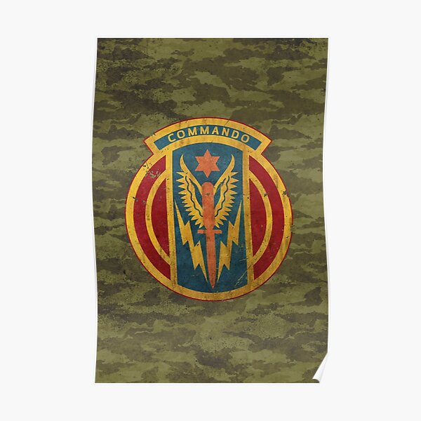 "Commando Emblem V01" Poster for Sale by Lidra-Redesign | Redbubble