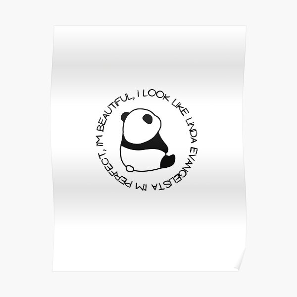 "Cute Cartoon Panda Drag Race Quote - Linda Evangelista Aja Valentina ...