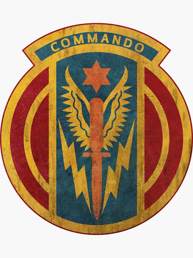 "Commando Emblem V01" Sticker by Lidra Zehcnas | Redbubble