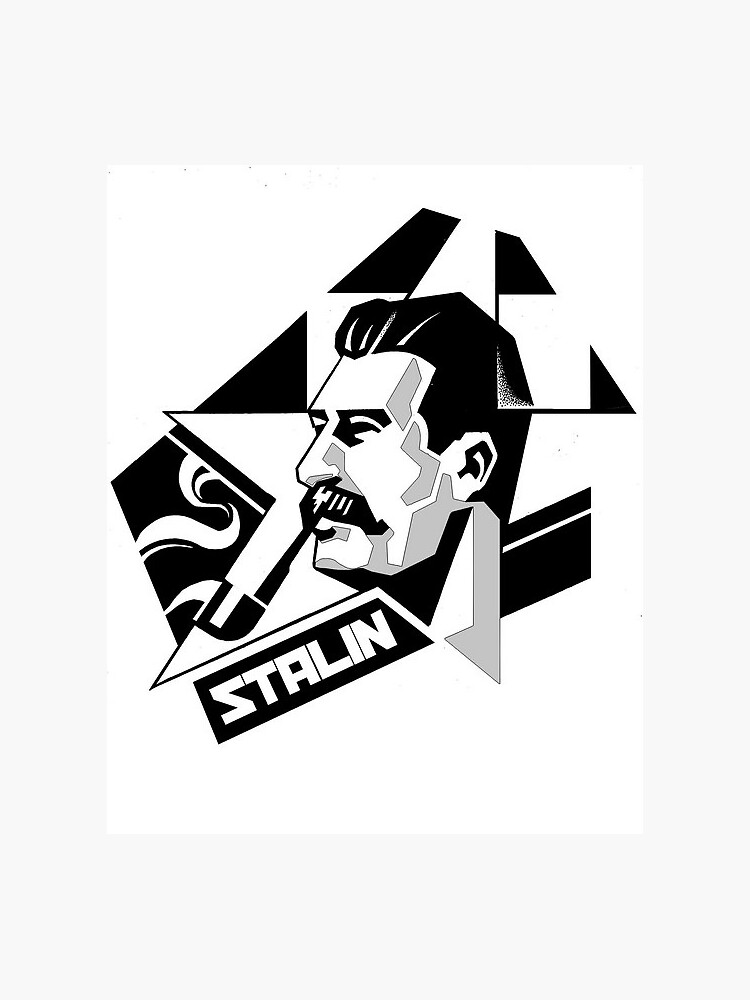 "Joseph Stalin, black and white stiker" Sticker for Sale by Rashkin ...