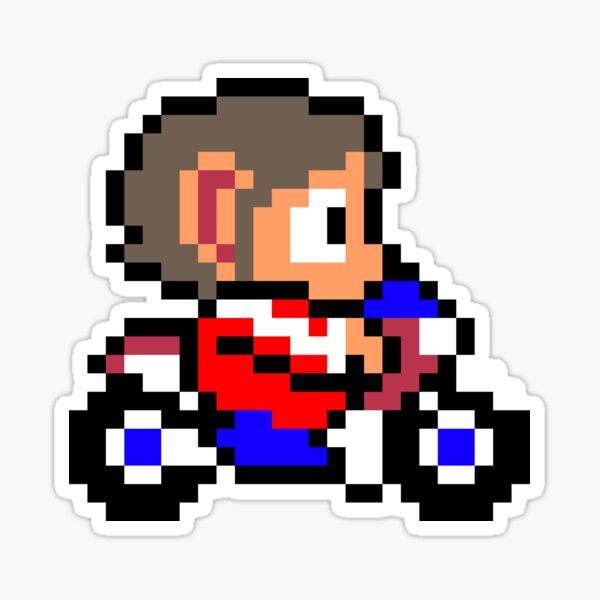 "8-Bit Alex" Sticker for Sale by CasualBiscuits | Redbubble