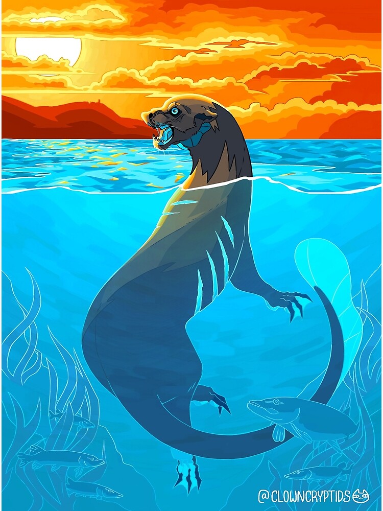 Poster for Sale mit "King Otter - Irish Cryptid" von ClownCryptids ...