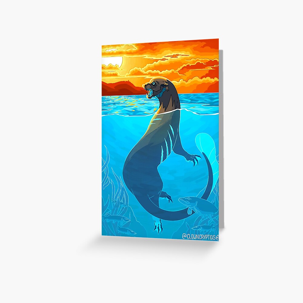 "King Otter- Irish Cryptid" Greeting Card for Sale by ClownCryptids ...