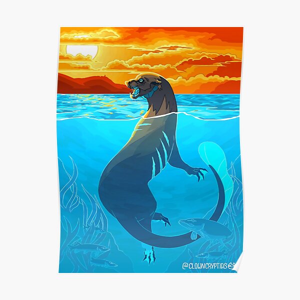 "King Otter - Irish Cryptid" Poster von ClownCryptids | Redbubble