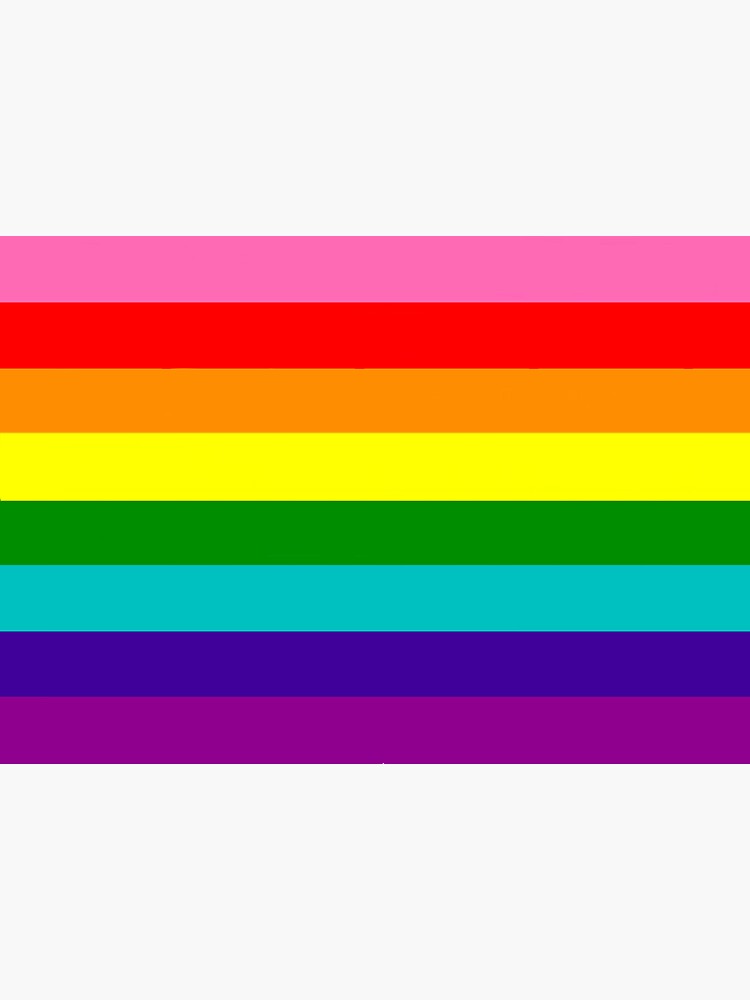 "Gilbert Baker Pride Flag" Sticker for Sale by TheColorfulQ | Redbubble
