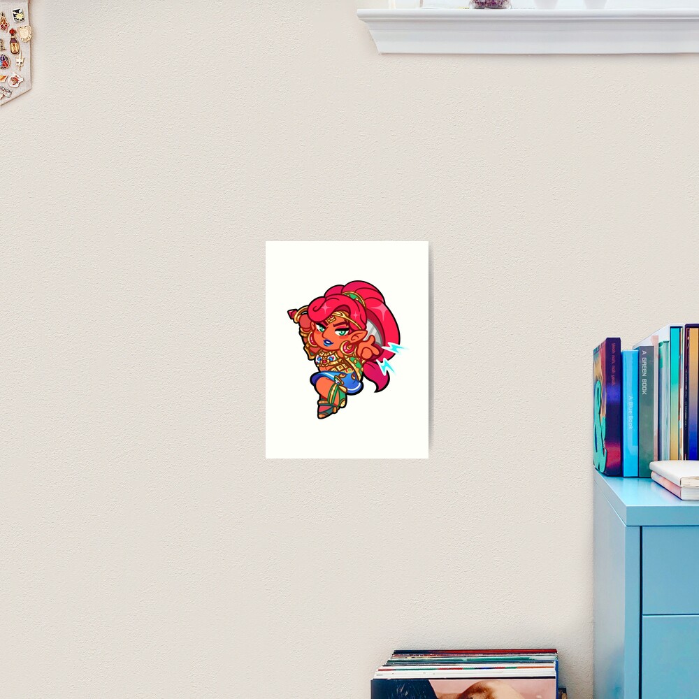 "Chibi Champion Urbosa" Art Print by kdigaga | Redbubble