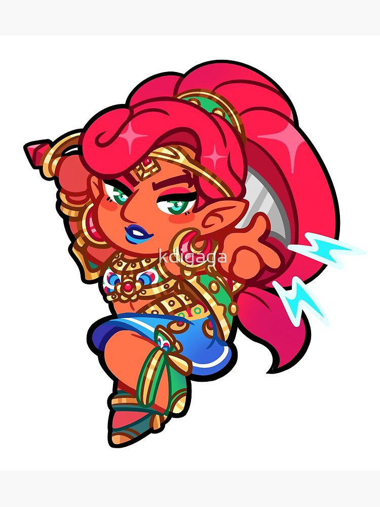 "Chibi Champion Urbosa" Art Print by kdigaga | Redbubble