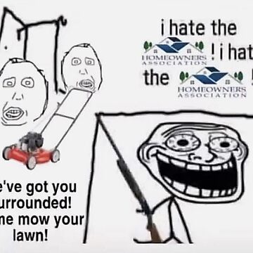 "WE HATE THE HOA" Sticker for Sale by Ugly Bugs | Redbubble