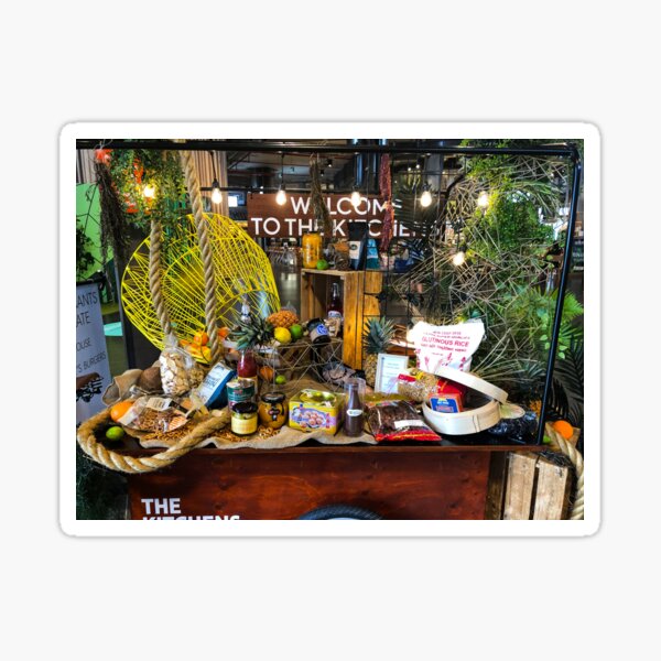 "Food Display In A Mall" Sticker for Sale by urbanfragments | Redbubble