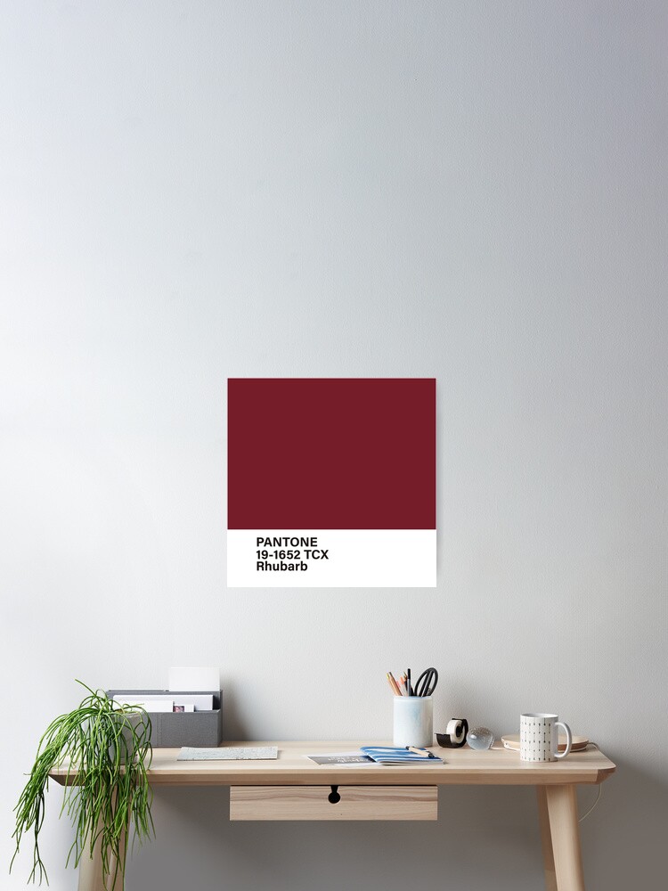 "pantone 19-1652 TCX Rhubarb" Poster for Sale by princessmi-com | Redbubble