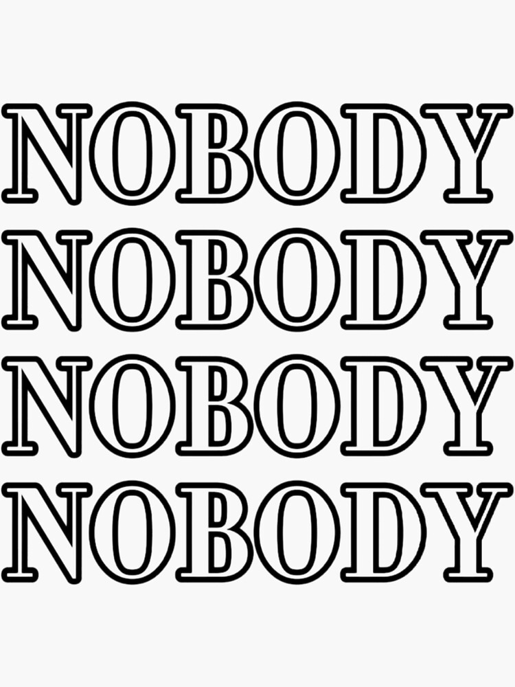 "Mitski Nobody " Sticker for Sale by Maurizumono2 | Redbubble