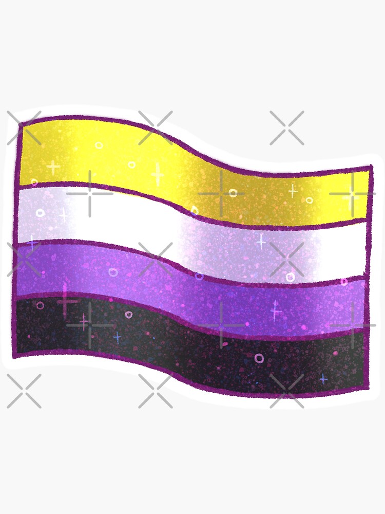 Nonbinary Pride Flag Sticker For Sale By Pasteks Cave Redbubble