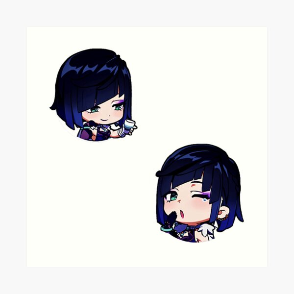 "Yelan cute chibi pack - genshin impact yelan" Art Print for Sale by ...