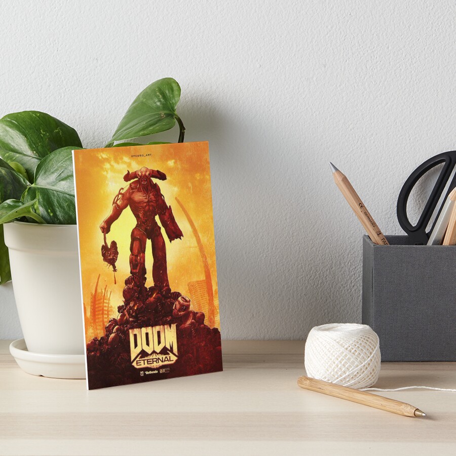 " DOOM Slayer" Art Board Print for Sale by lavista22 | Redbubble