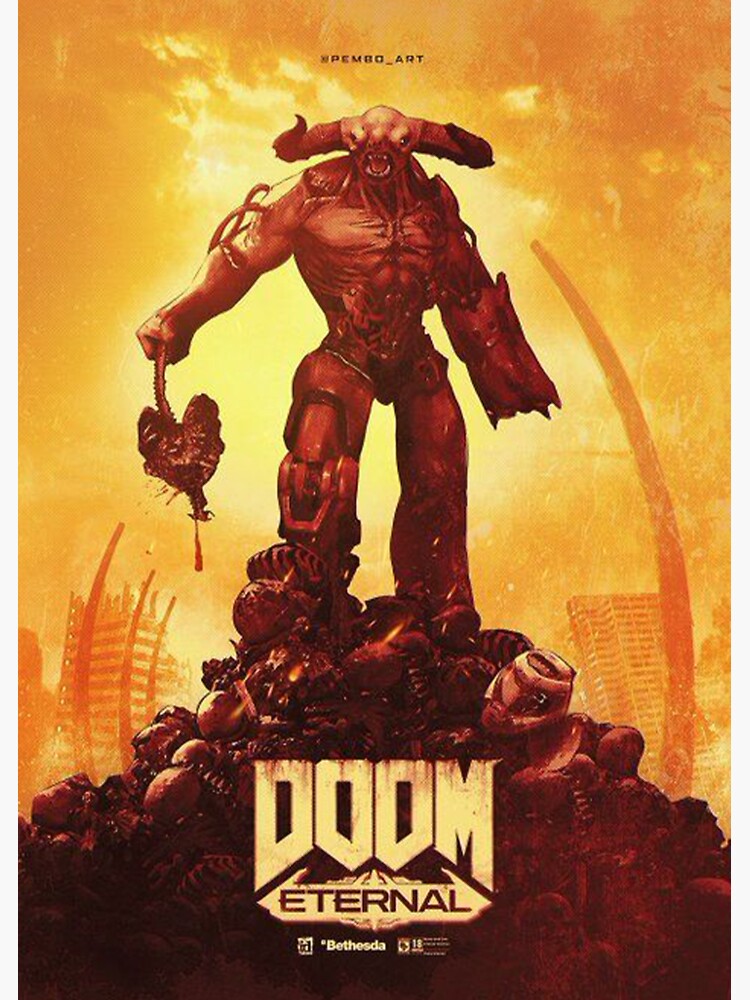 " DOOM Slayer" Sticker for Sale by lavista22 | Redbubble