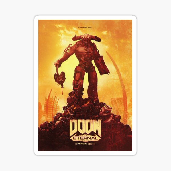 " DOOM Slayer" Sticker for Sale by lavista22 | Redbubble