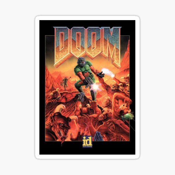 " DOOM Slayer" Sticker by lavista22 | Redbubble