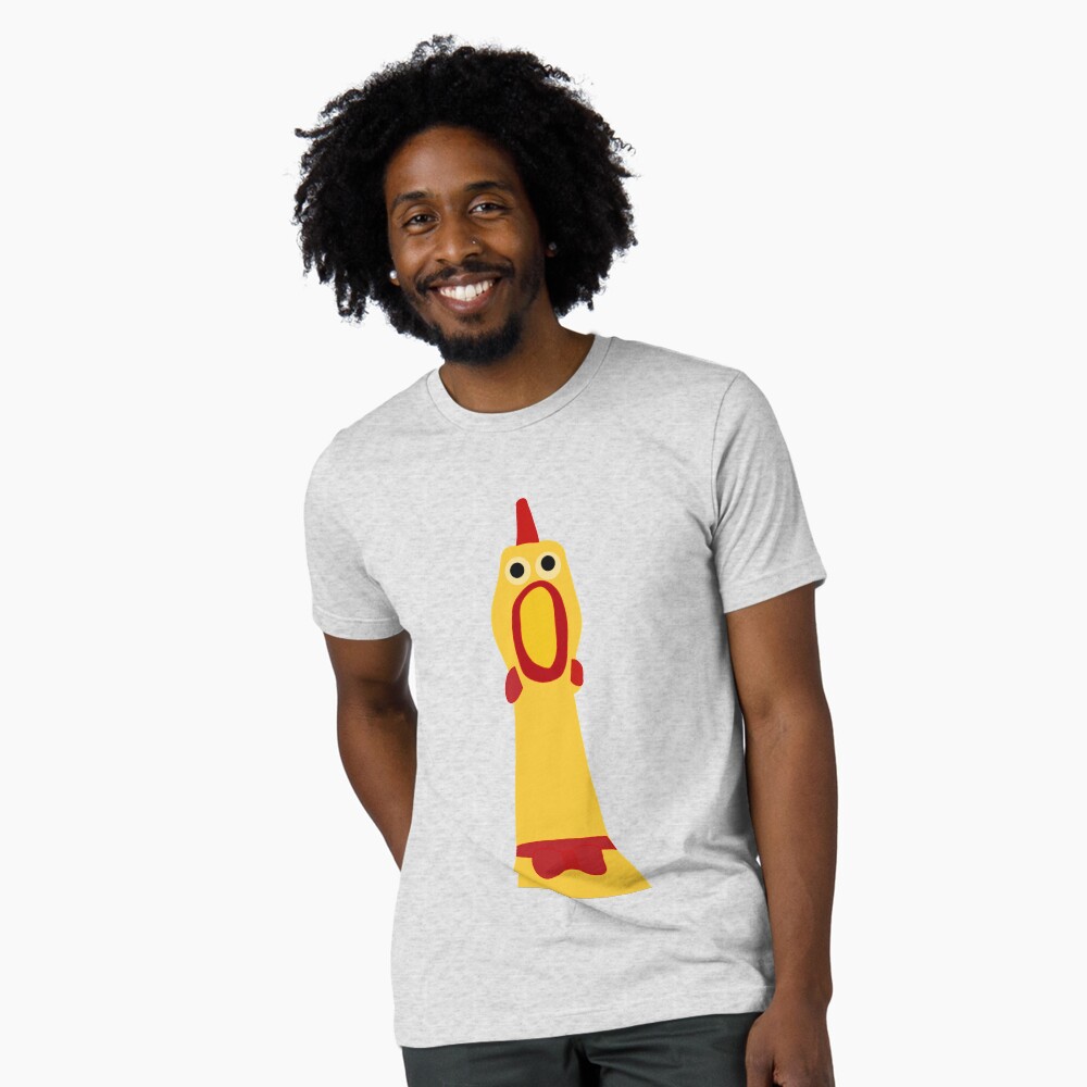 "Shocked Rubber Chicken" Sticker for Sale by amylydesign | Redbubble