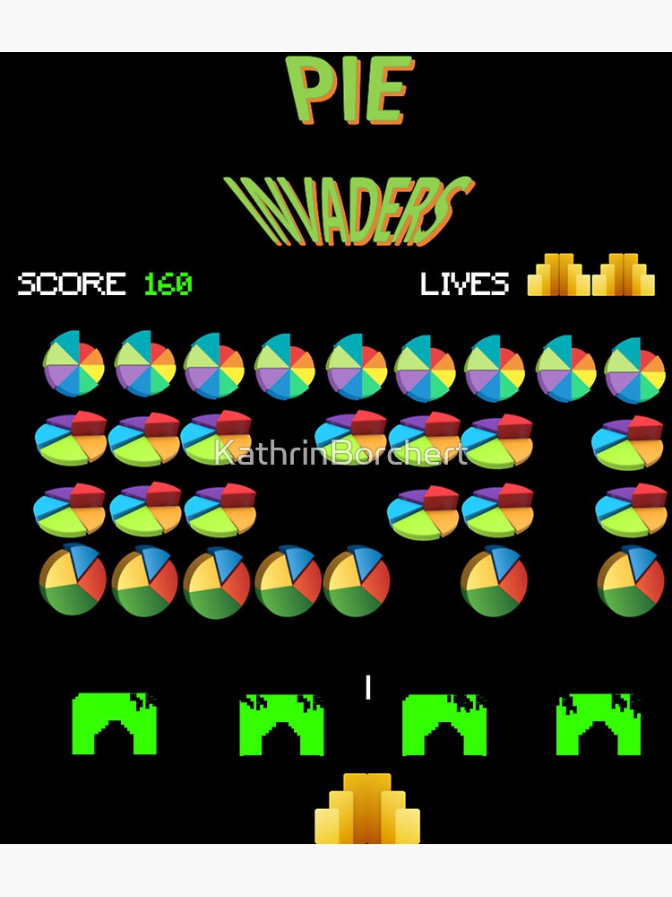 "Pie Invader - Power BI" Art Print for Sale by KathrinBorchert | Redbubble